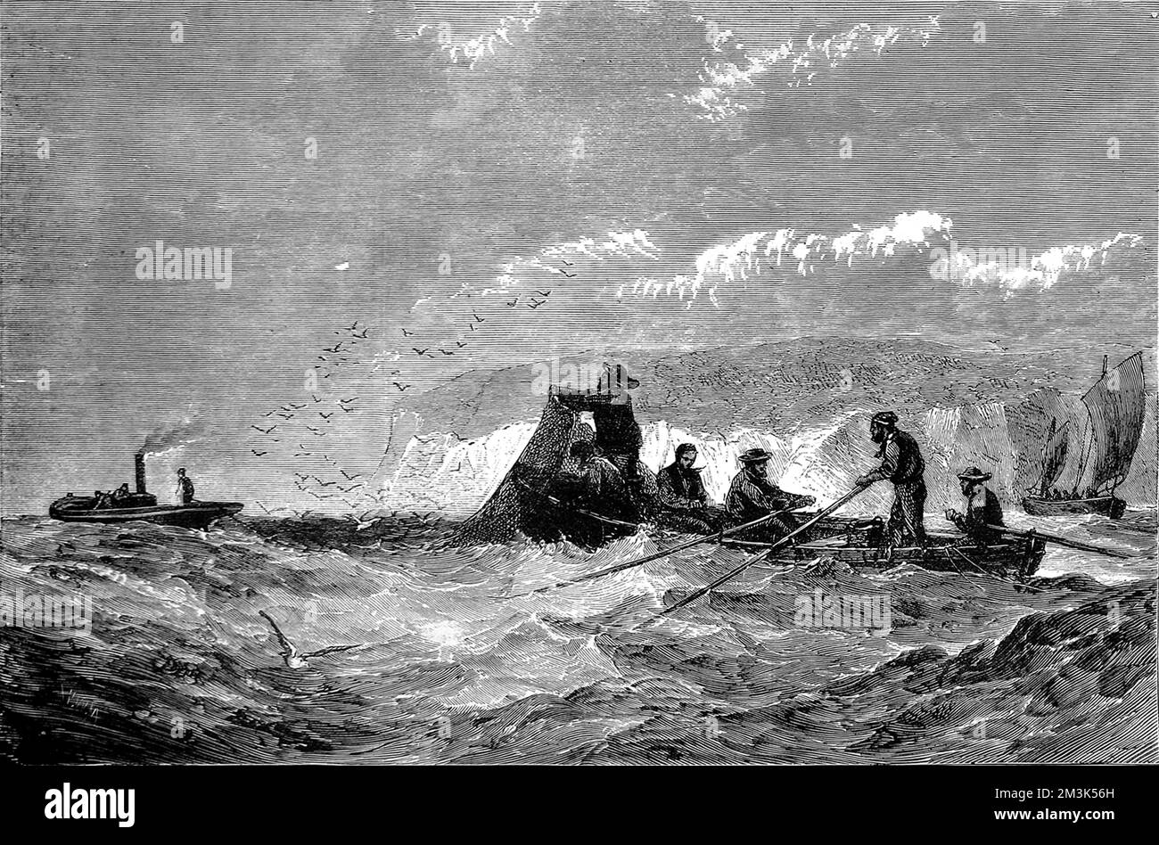 Fishing boat launch Black and White Stock Photos & Images - Alamy