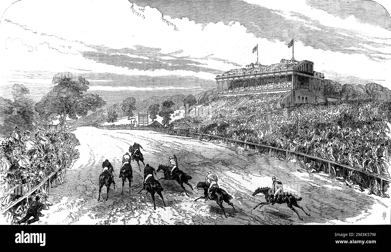 The Alexandra Park Races 1868 Stock Photo - Alamy