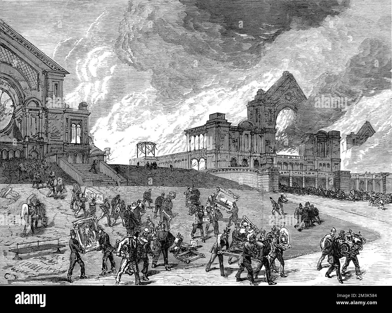 People seen in palace Black and White Stock Photos & Images - Alamy