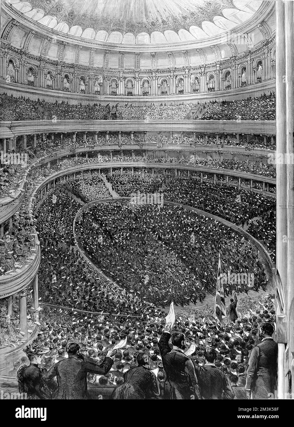 The Irish Loyalist Demonstration at the Royal Albert Hall Stock Photo ...