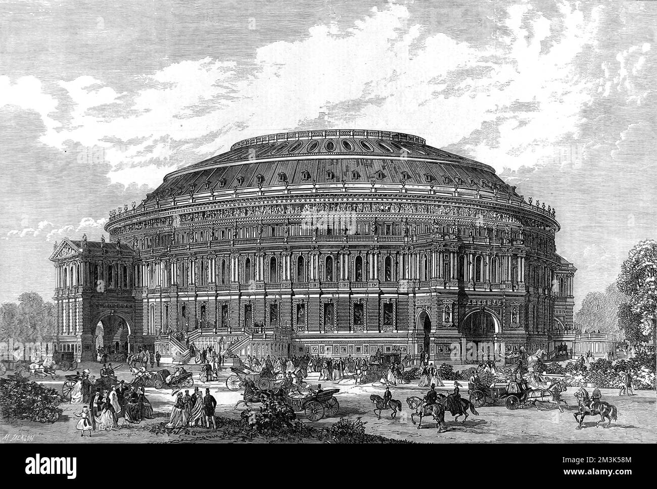 The Royal Albert Hall, London 1867 Stock Photo - Alamy