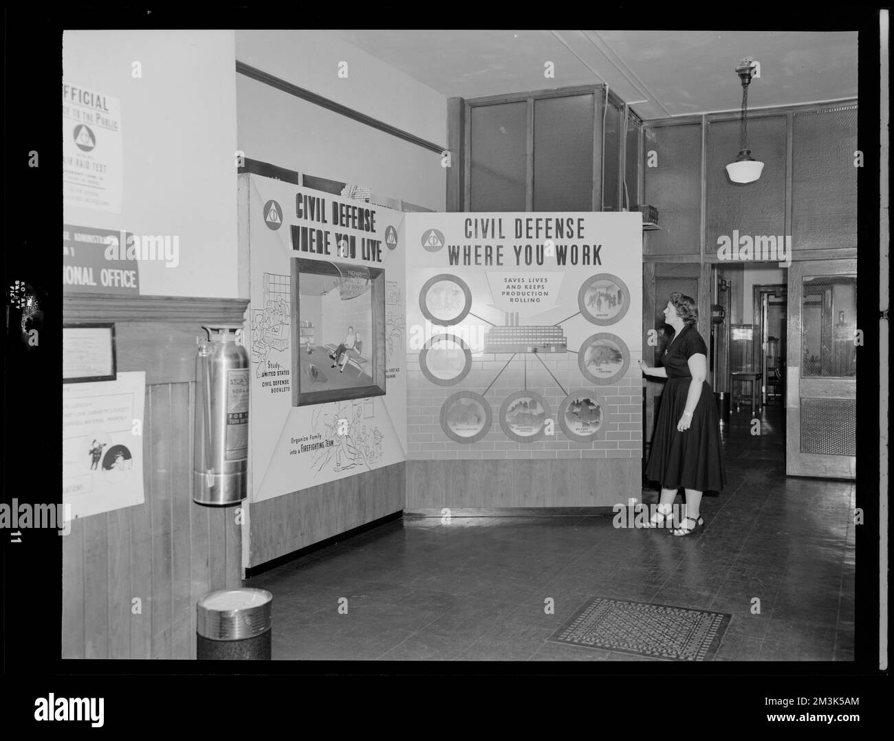 Operation 'Alert' - Boston Regional Office - 1954 , Exhibit booths ...
