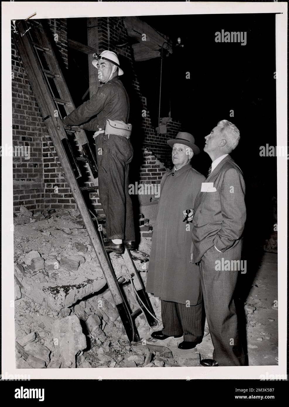 Operation 'Alert' - Boston Regional Office - 1954 , Ladders, Debris ...
