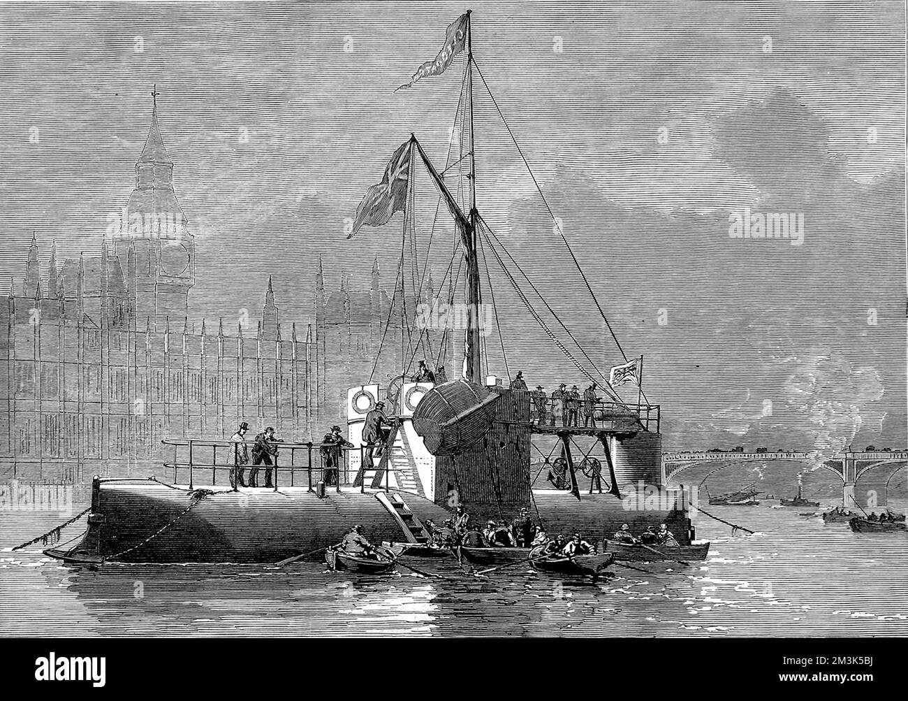 The Obelisk ship 'Cleopatra', with 'Cleopatra's Needle' aboard, off ...
