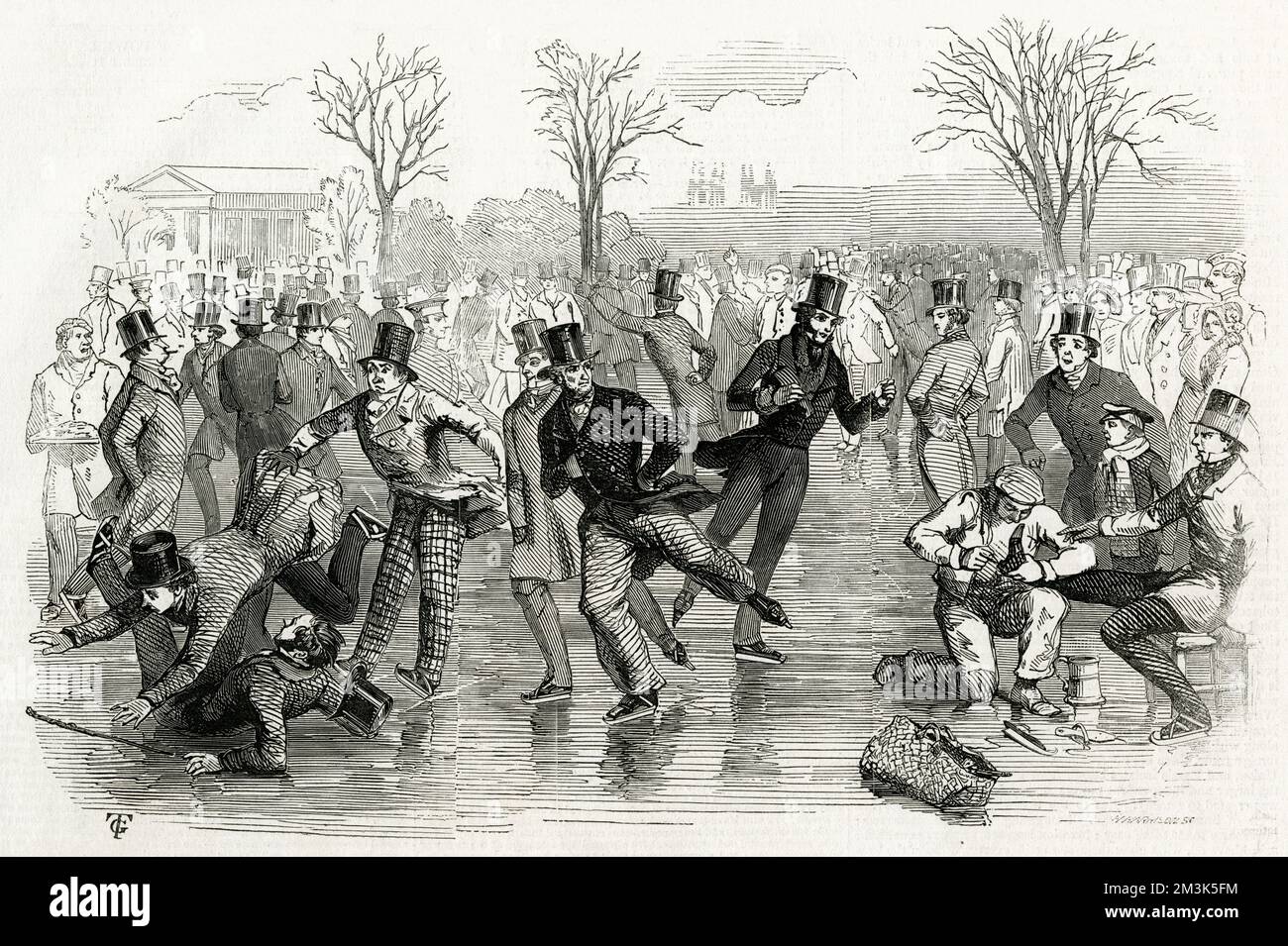 Victorian skating scene hi-res stock photography and images - Alamy