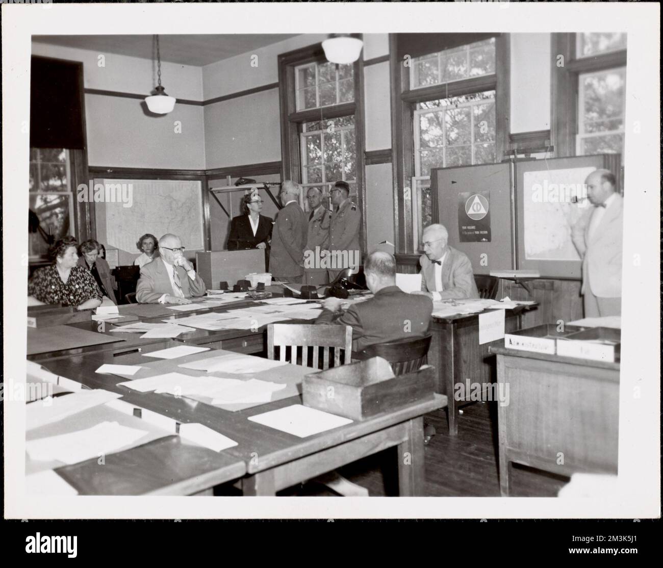 Operation 'Alert' - Boston Regional Office - 1954 , Offices, Civil ...
