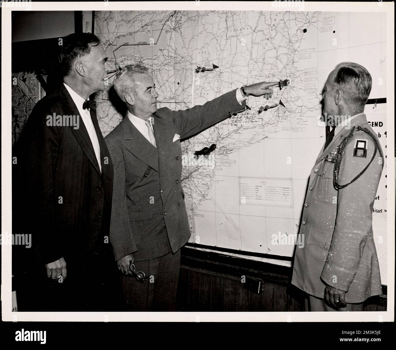 Operation 'Alert' 1954 , Maps, Civil defense. Records of the Office of ...