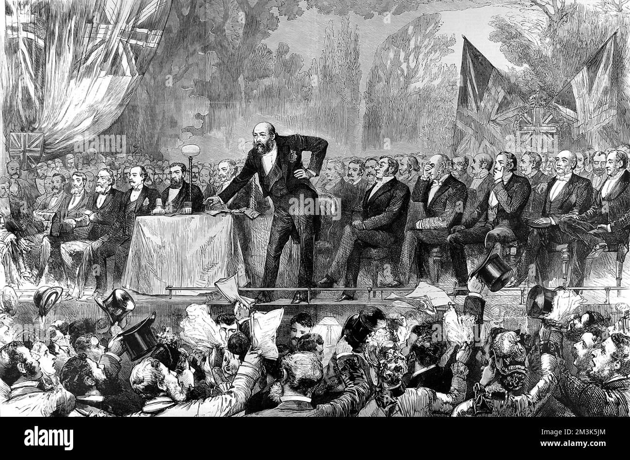Irish Unionist Meeting in London, 1886 Stock Photo - Alamy
