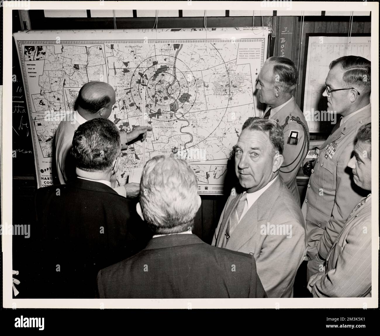 Operation 'Alert' 1954 , Maps, Civil defense. Records of the Office of ...