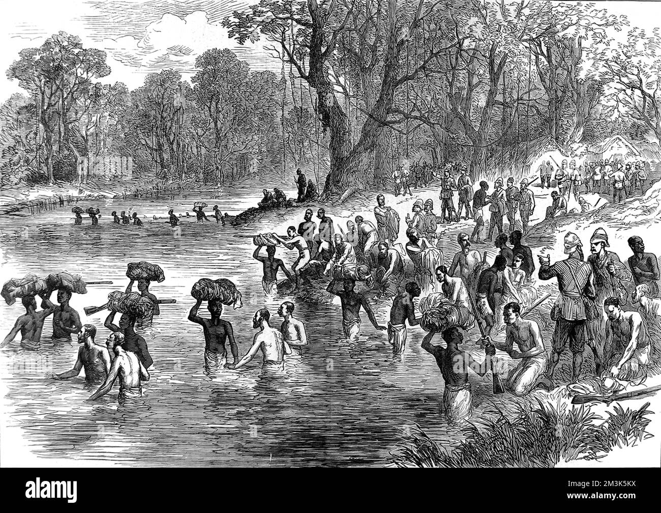 The return of the British and native troops from their expedition to ...