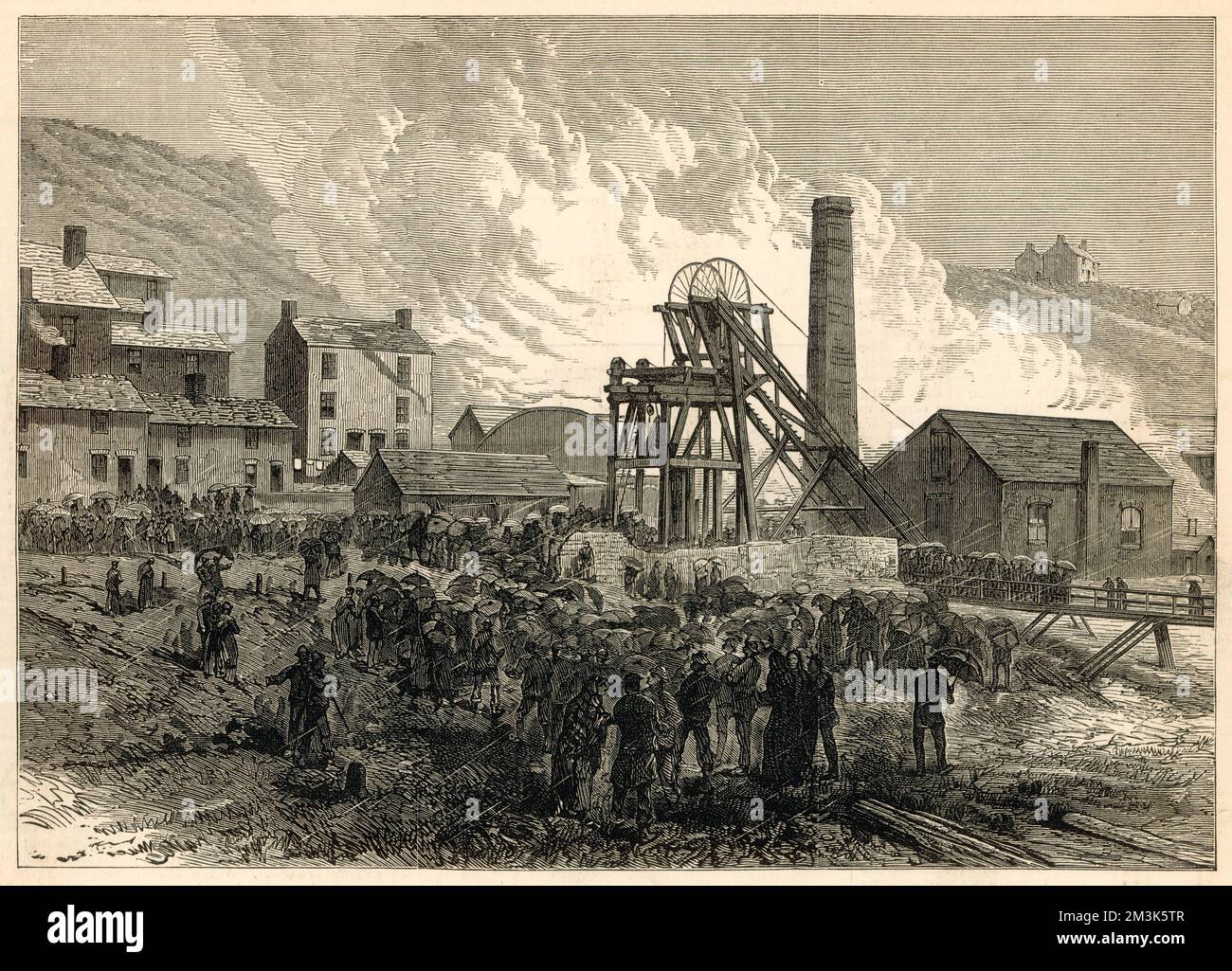 Dinas Colliery, Rhondda Valley, South Wales 1879 Stock Photo - Alamy