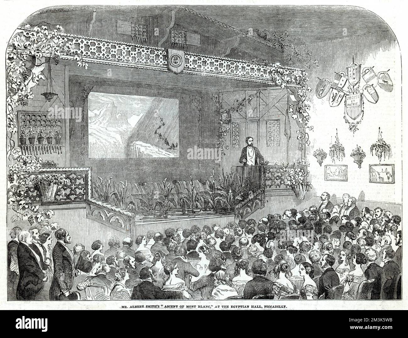 Albert Smith's 'Ascent of Mont Blanc', London 1852 Stock Photo - Alamy