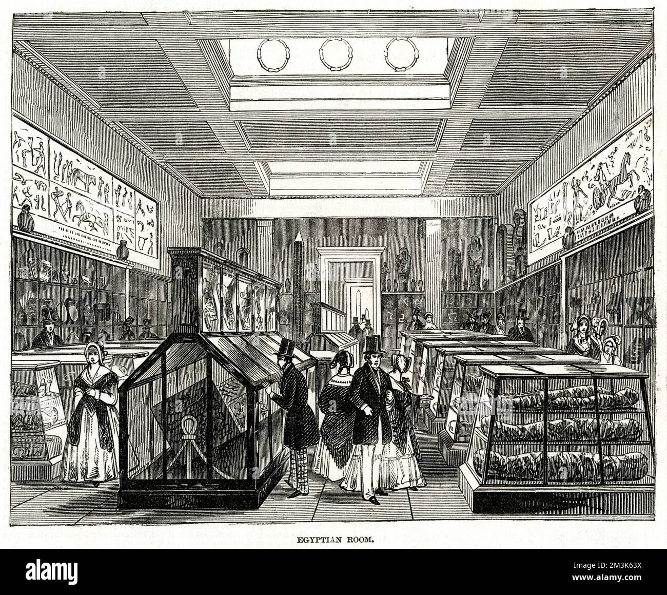 Egyptian Room, British Museum, London 1847 Stock Photo - Alamy