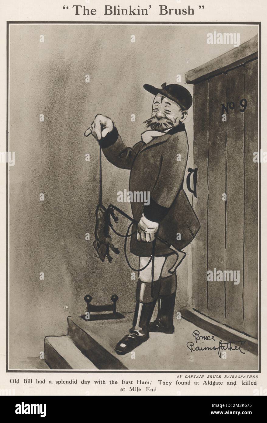 The Blinkin' Brush by Bruce Bairnsfather Stock Photo - Alamy