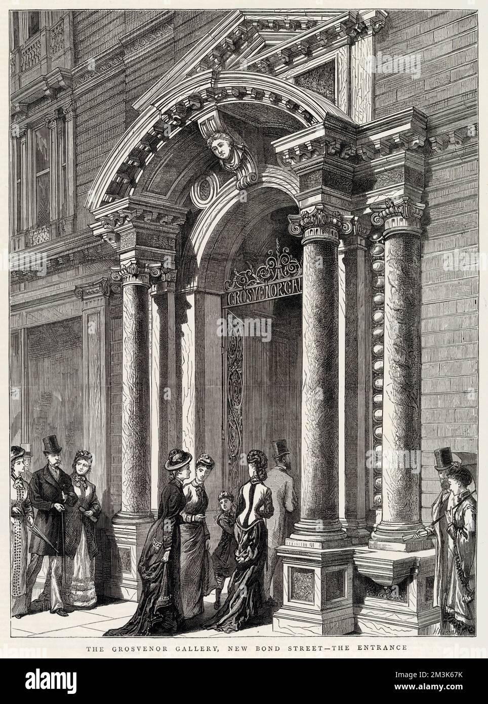 The Grosvenor Gallery, London, 1877 Stock Photo - Alamy