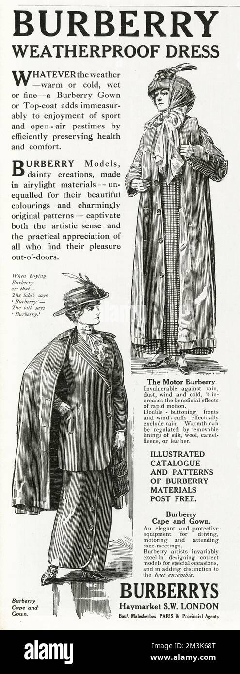 Burberry coat advert hi-res stock photography and images - Alamy