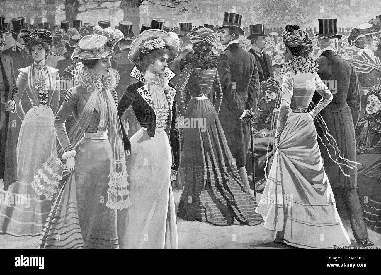 Church Parade in Rotten Row, London, 1901 Stock Photo - Alamy