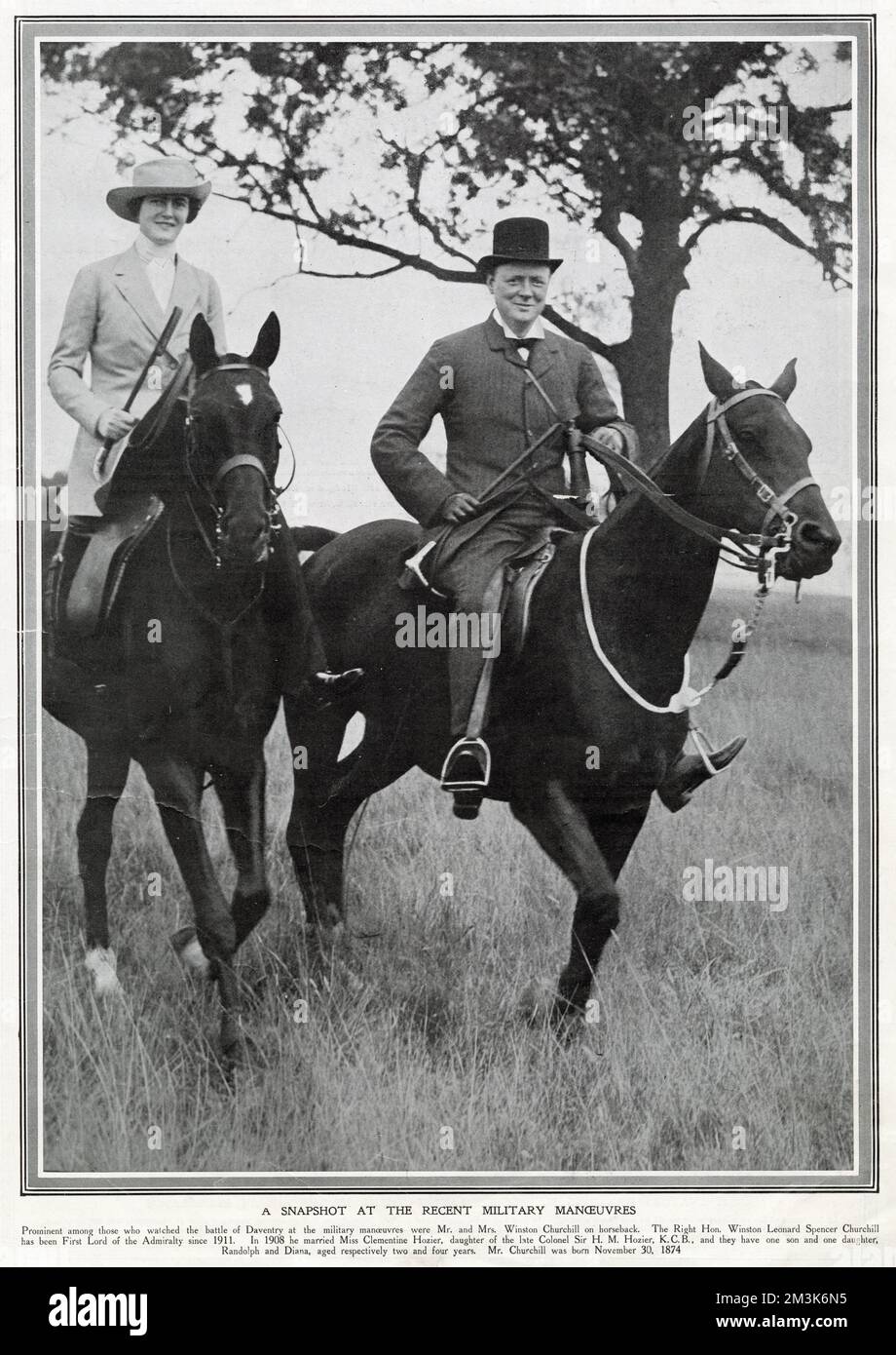Winston churchill and his wife clementine hi-res stock photography and ...