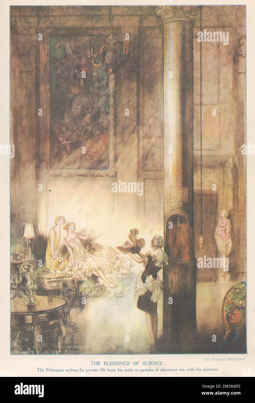 The Blessing Of Science. By Charles Robinson Stock Photo - Alamy