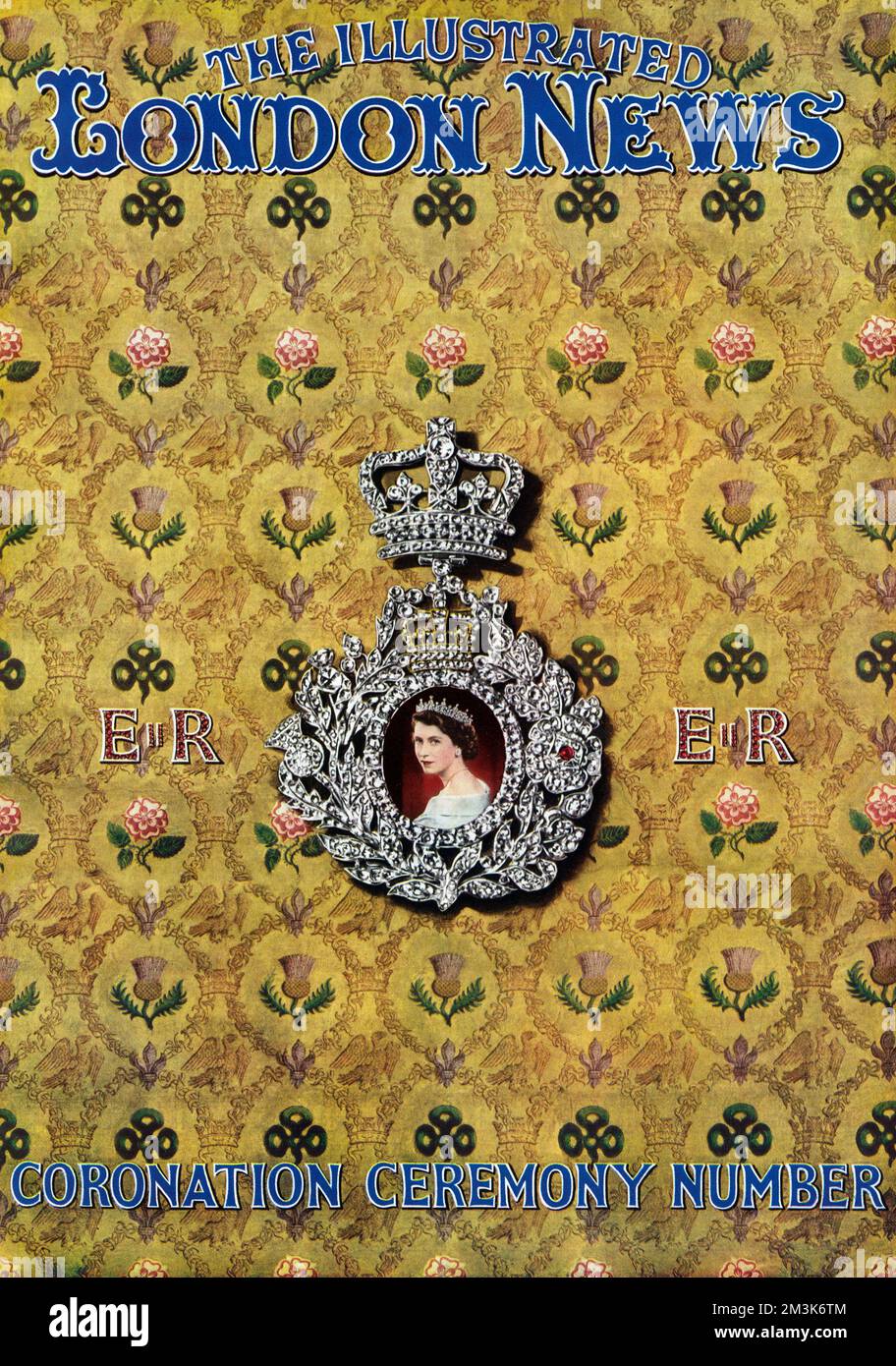 ILN Coronation Ceremony Number 1953 Stock Photo - Alamy