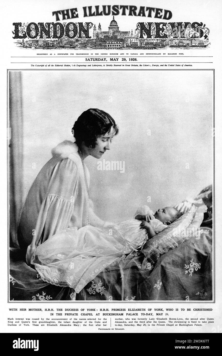 Princess Elizabeth of York with her mother, Duchess of York Stock Photo ...