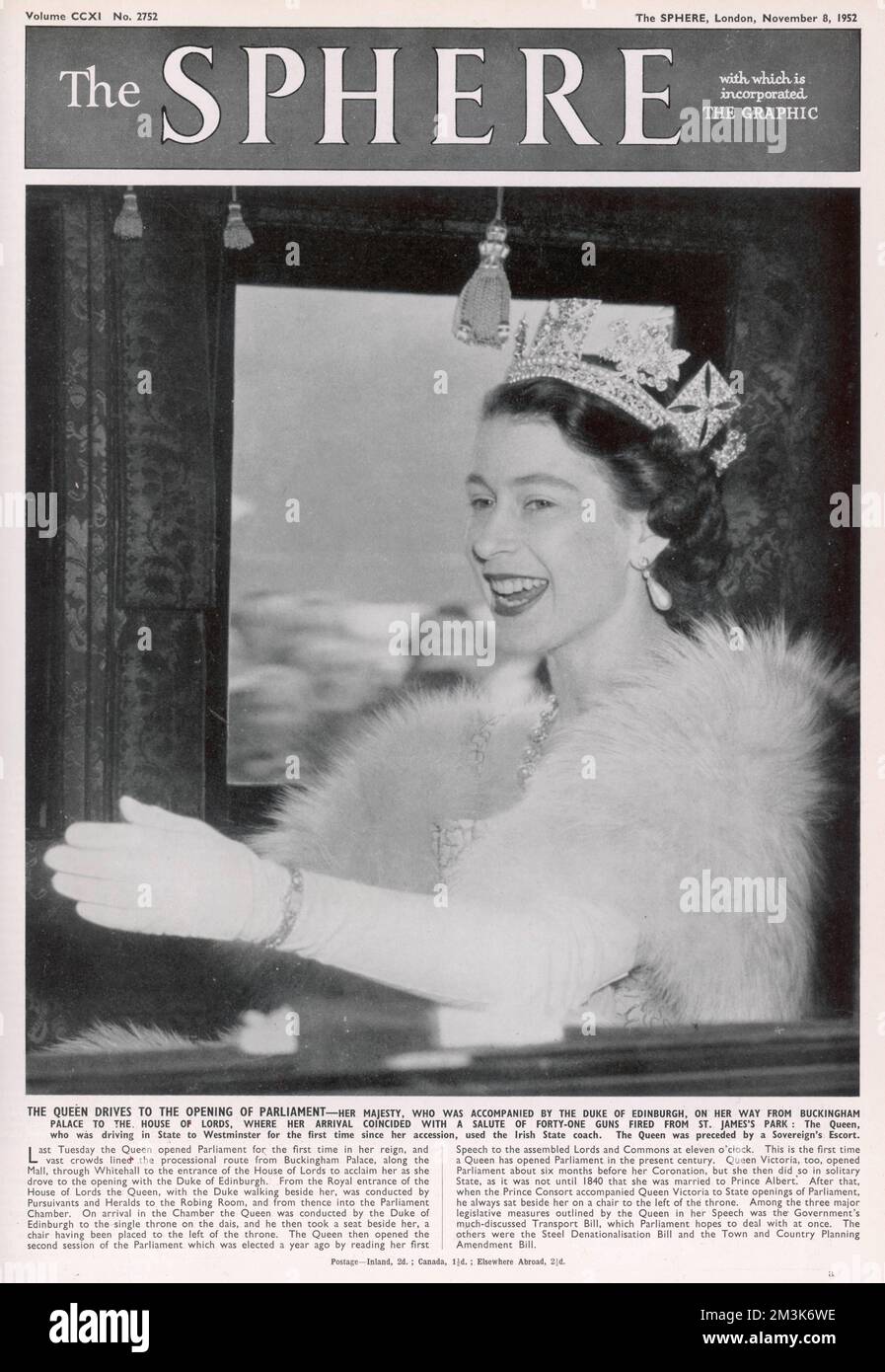 Elizabeth ii parliament 1952 hi-res stock photography and images - Alamy
