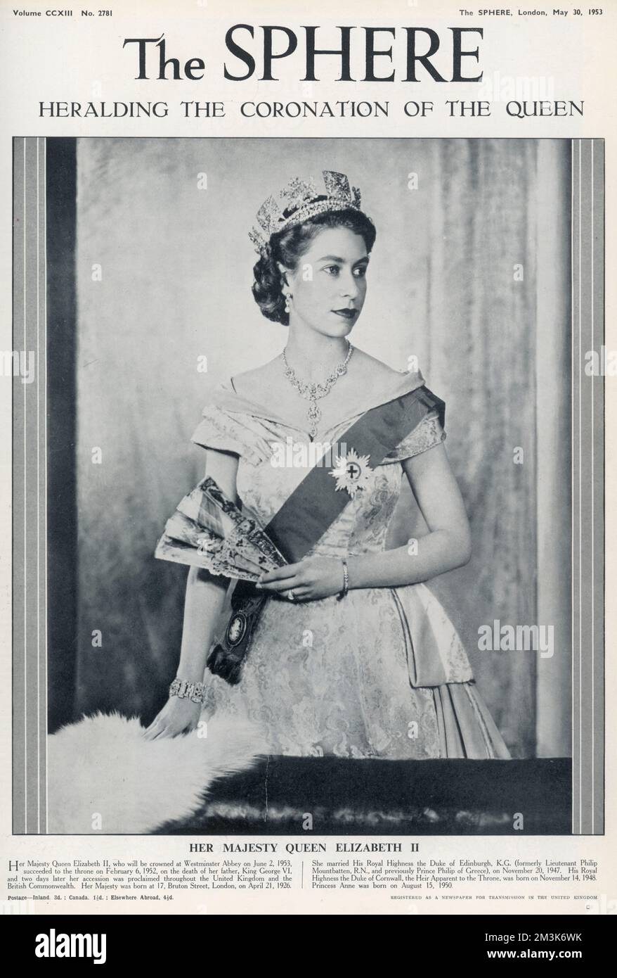 Elizabeth ii 1953 cover hi-res stock photography and images - Alamy
