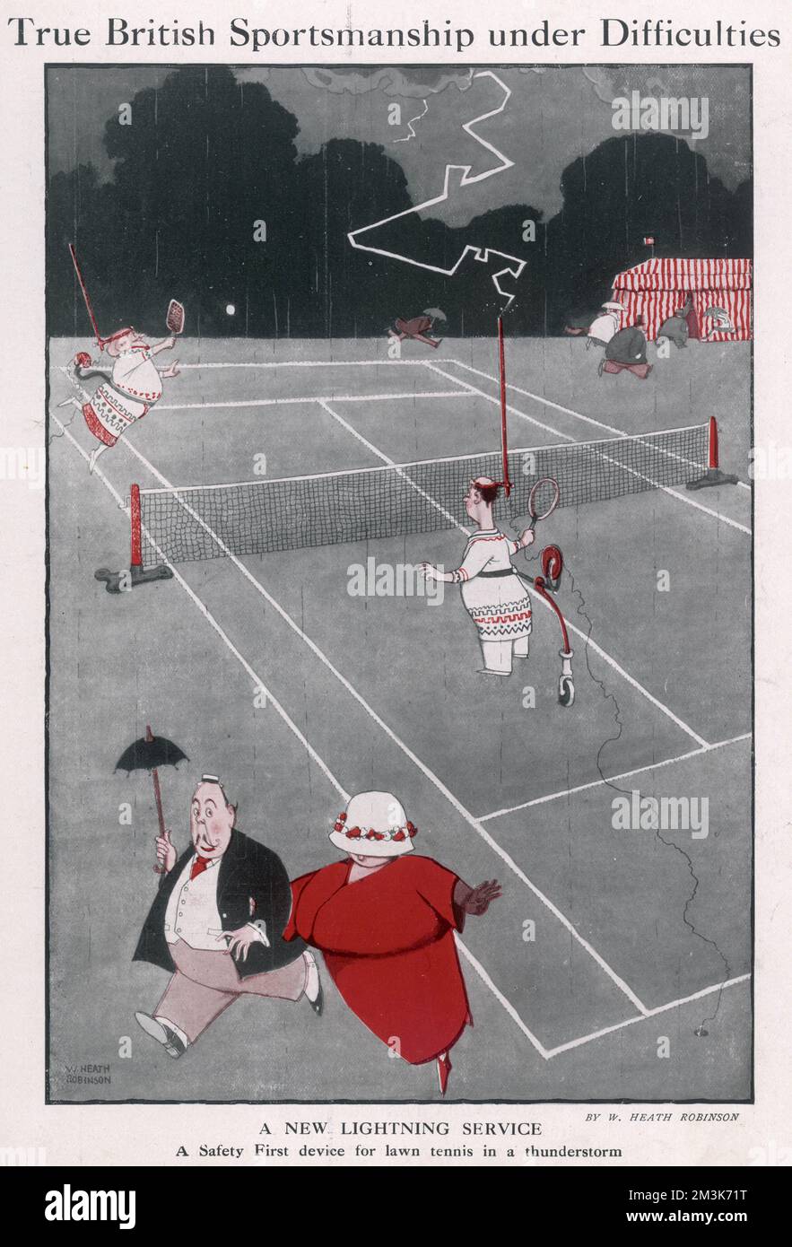 TRUE BRITISH SPORTMANSHIP UNDER DIFFICULTIES Stock Photo - Alamy