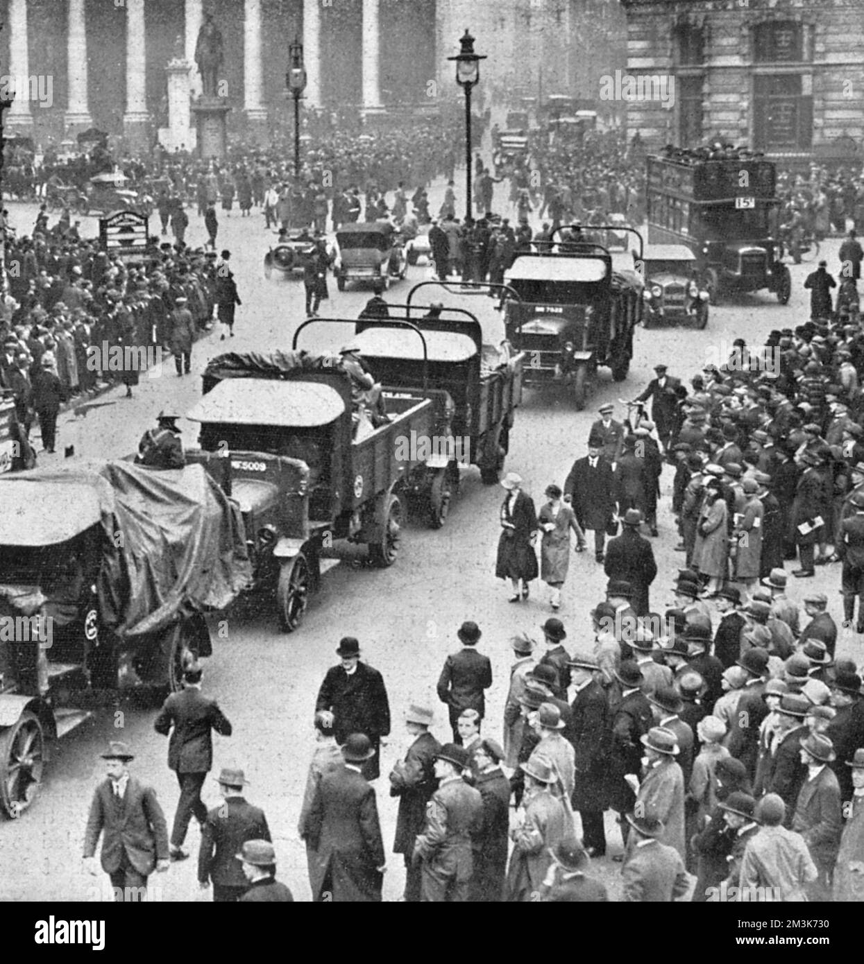 The General Strike - convoy of meat supplies Stock Photo - Alamy