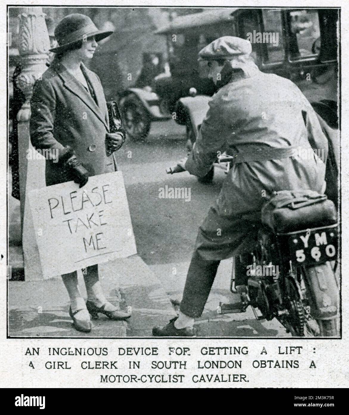 The General Strike - hitching a lift 1926 Stock Photo - Alamy