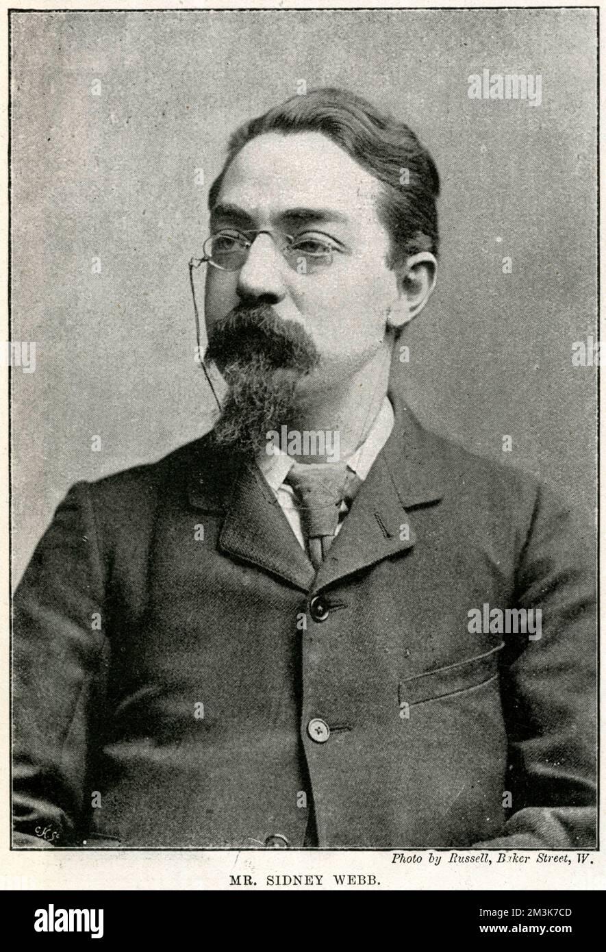 Sidney James Webb (1859 - 1947) founded the Fabian Society in 1884 and ...