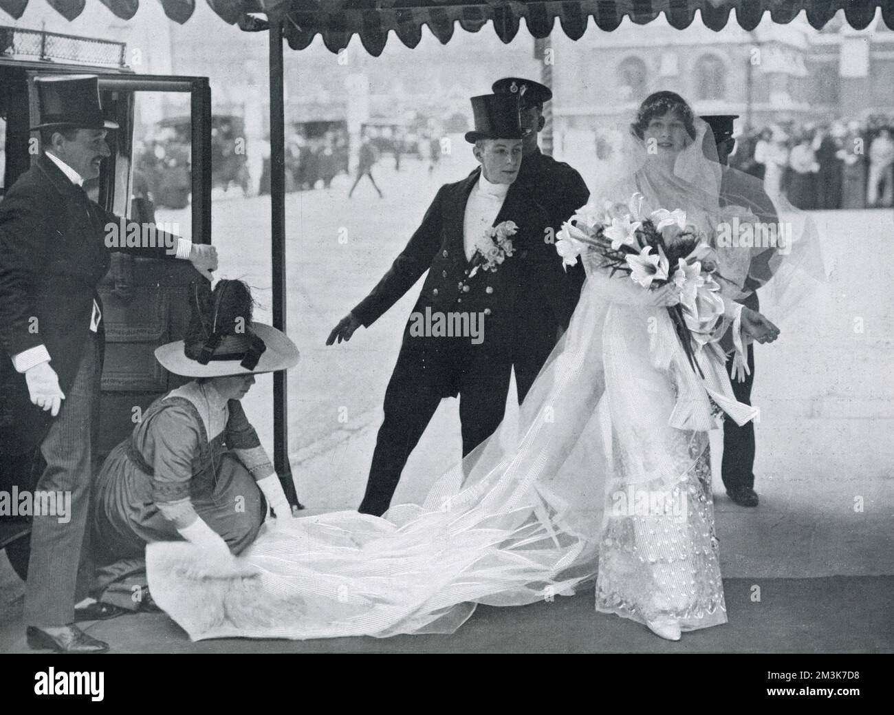 Wedding Bells of the 1913 Season Freda Dudley Ward Stock Photo - Alamy
