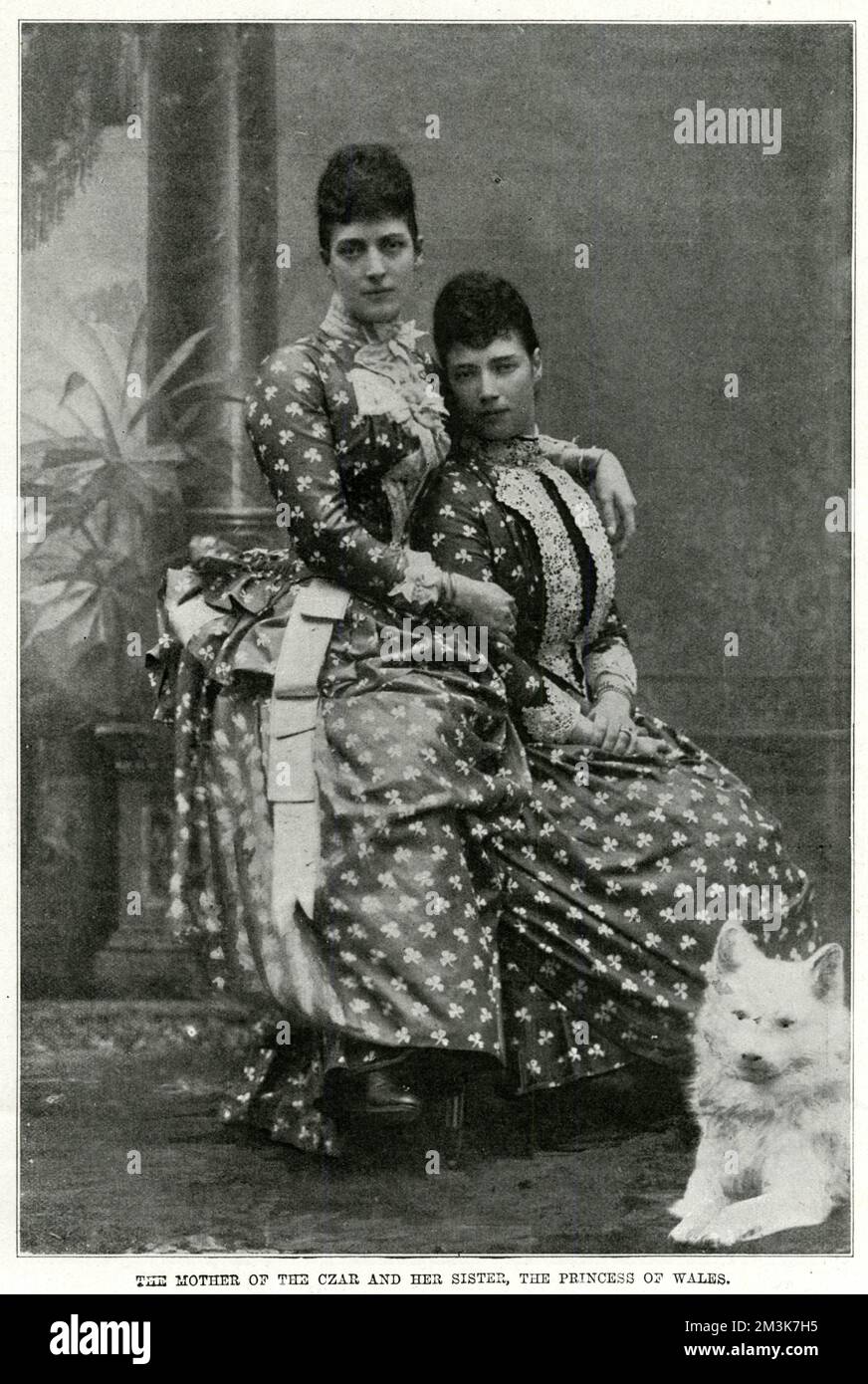 Dowager Empress Marie Feodorovna of Russia & Queen Alexandra Stock ...