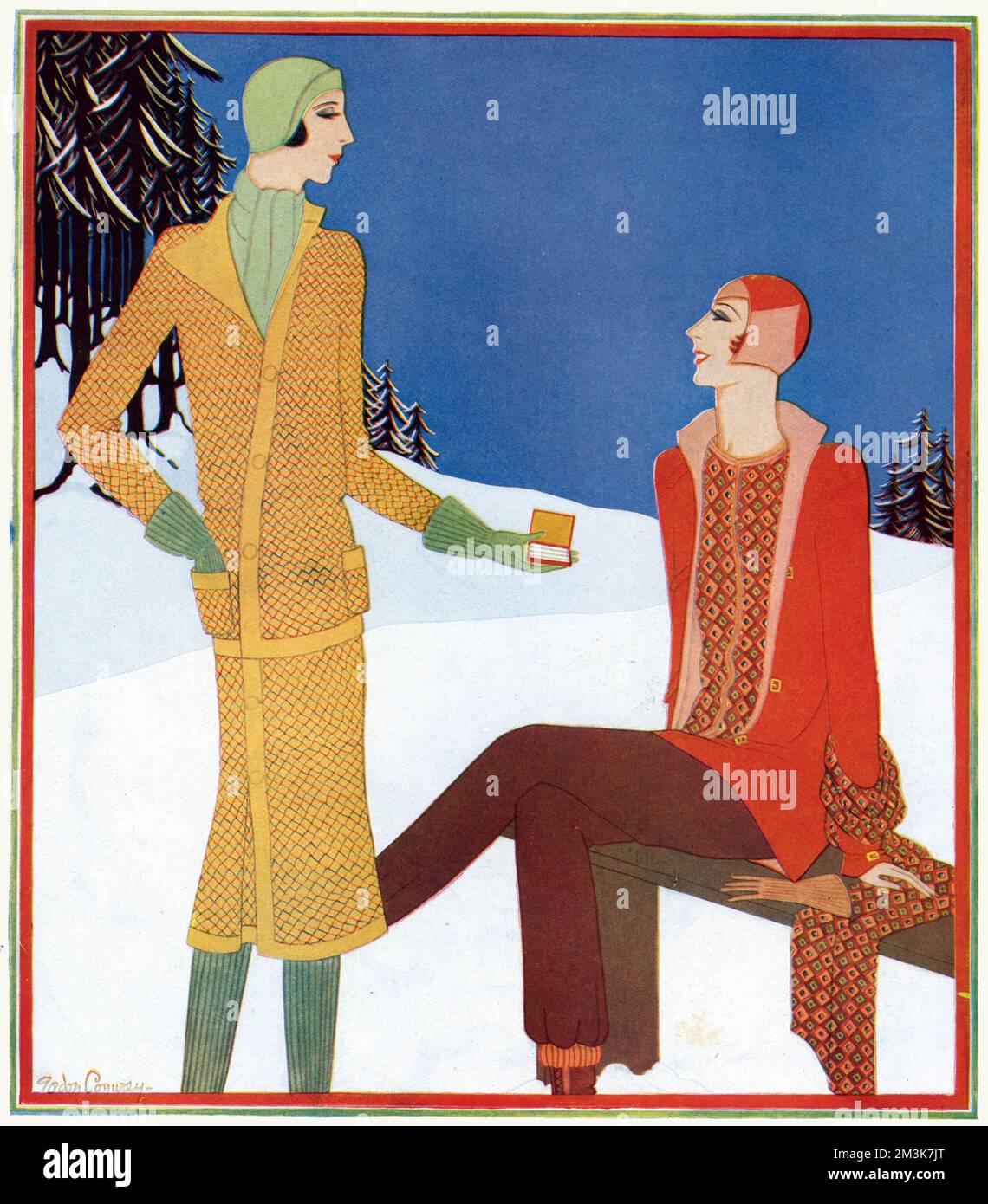 Fashion illustration 1920s hi-res stock photography and images - Alamy