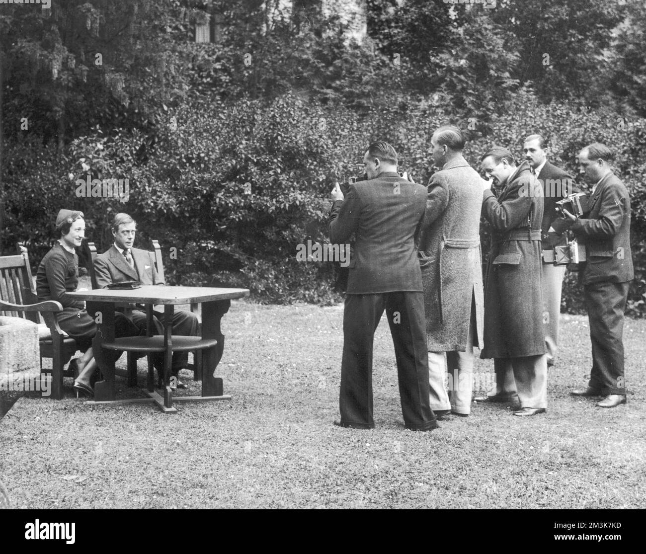 Duke of Windsor and Mrs Simpson at Chateau de Cande Stock Photo - Alamy