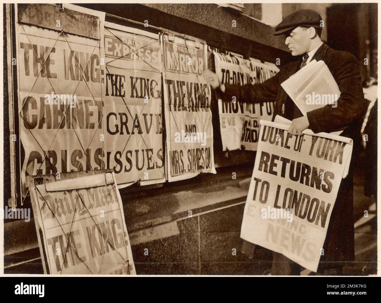 News of the Abdication Stock Photo - Alamy