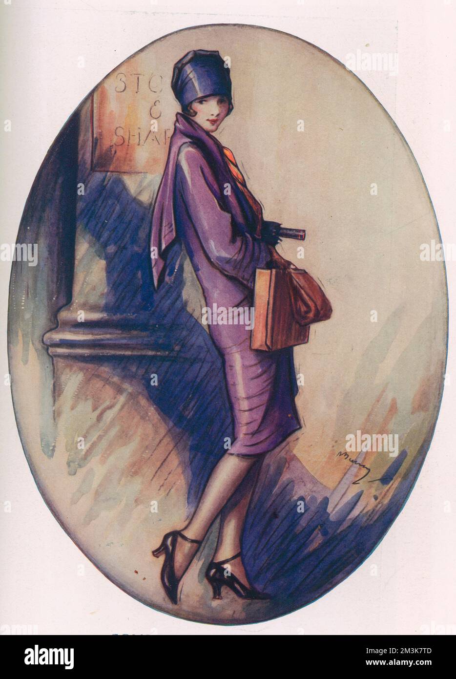 Flapper girl illustration hi-res stock photography and images - Alamy
