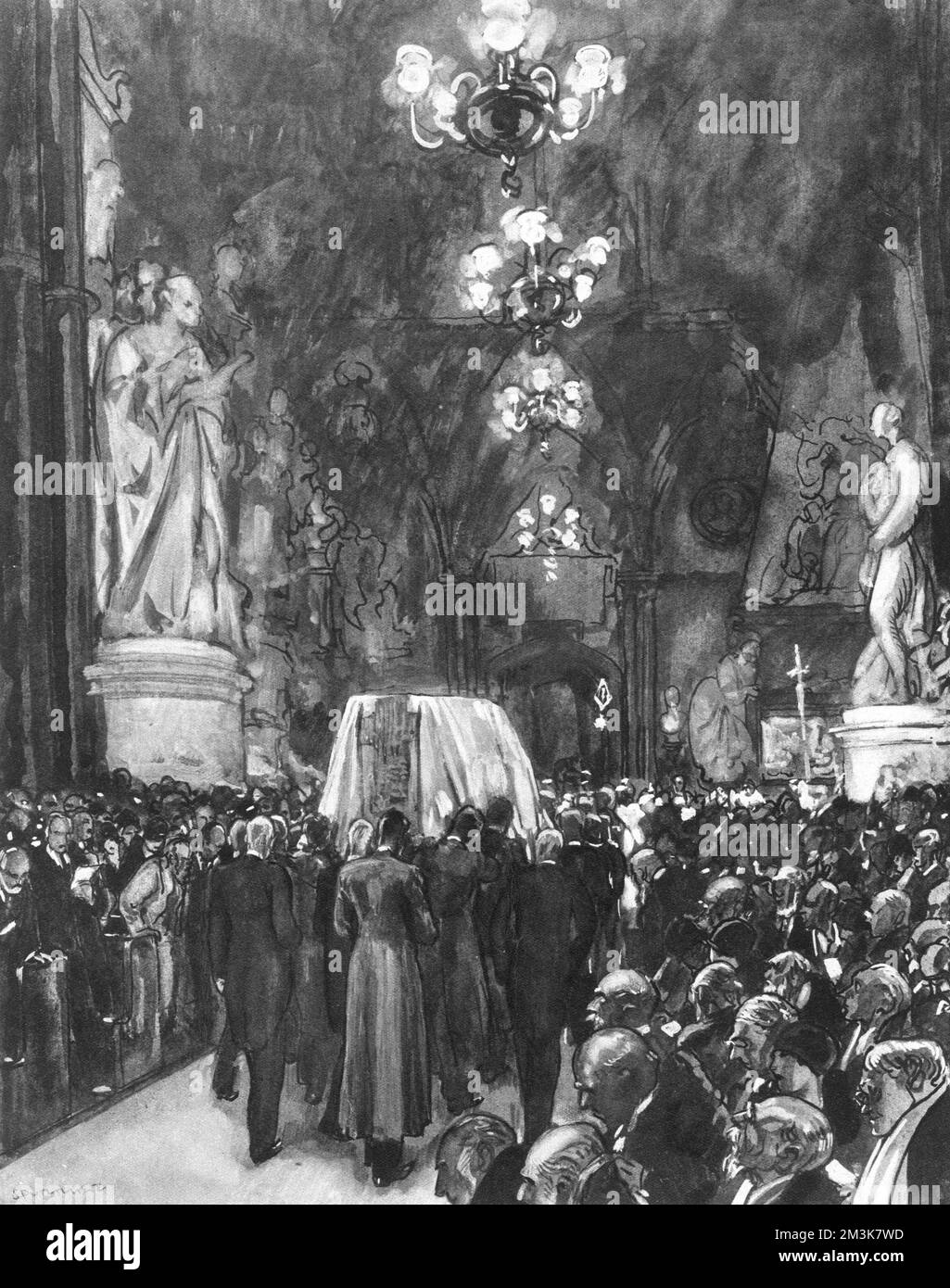 Thomas Hardy's funeral by Steven Spurrier Stock Photo - Alamy