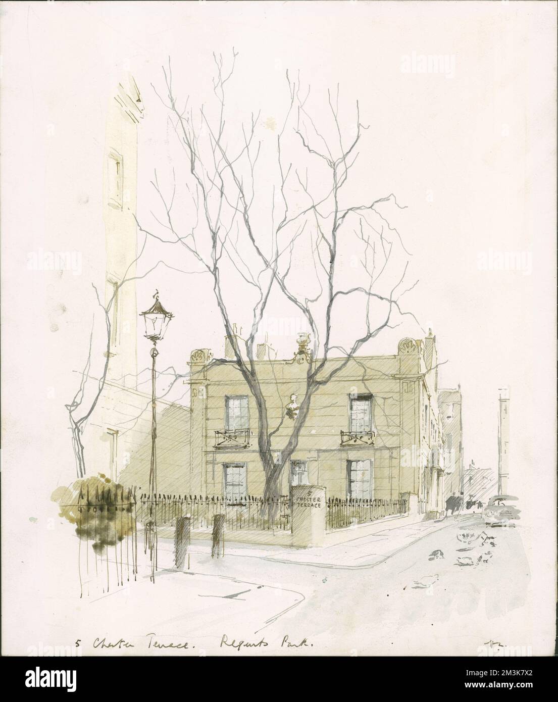 5 Chester Terrace, Regents Park, by Sir Hugh Maxwell Casson Stock Photo ...