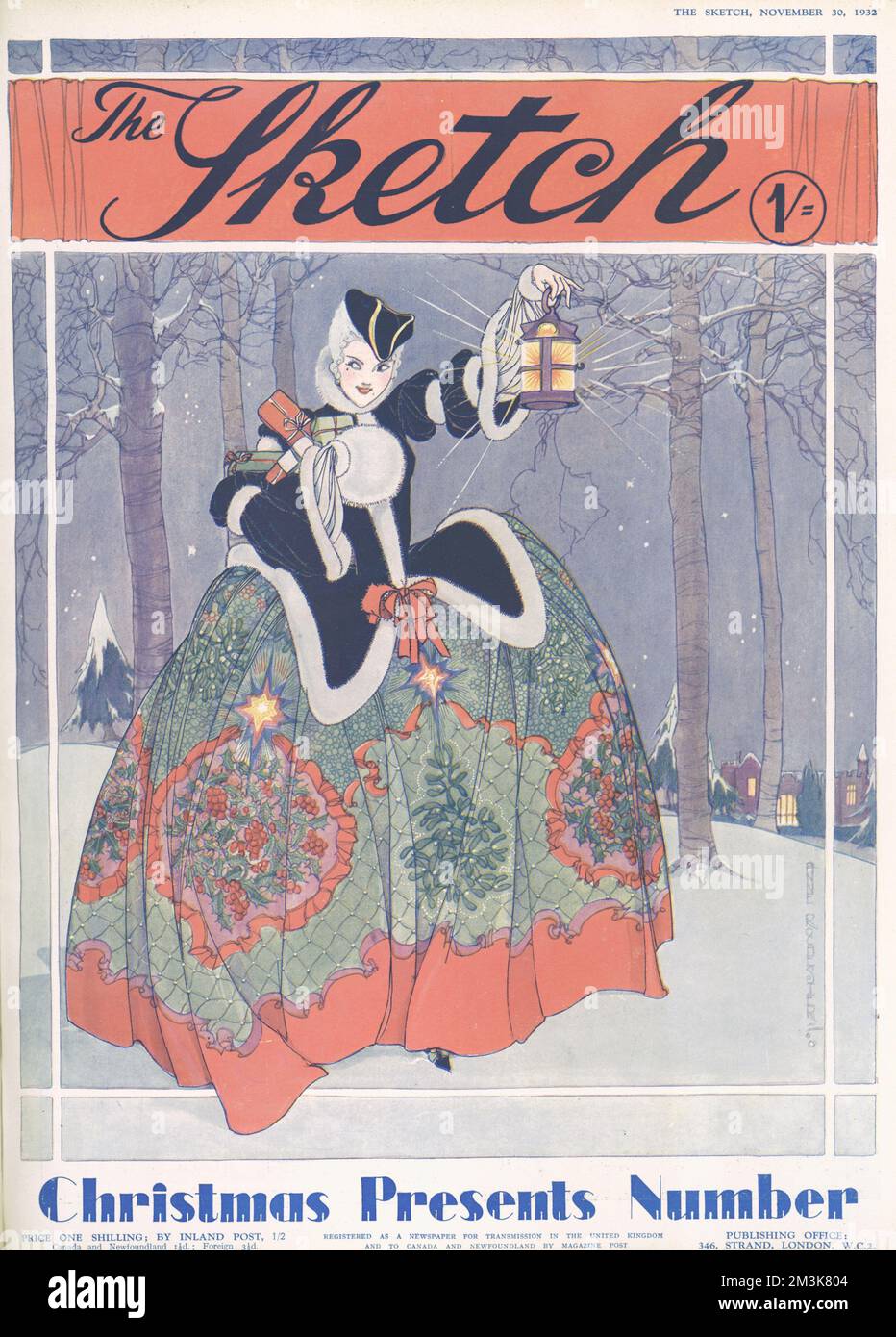 The Sketch Christmas Present Number Stock Photo - Alamy