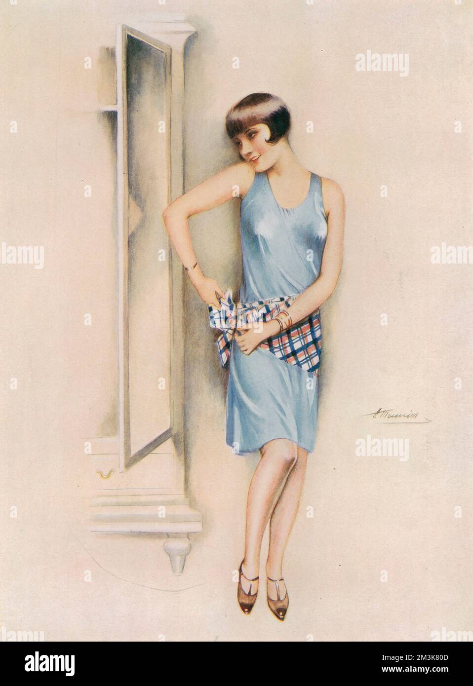1920s flapper girl illustration hi-res stock photography and images - Alamy