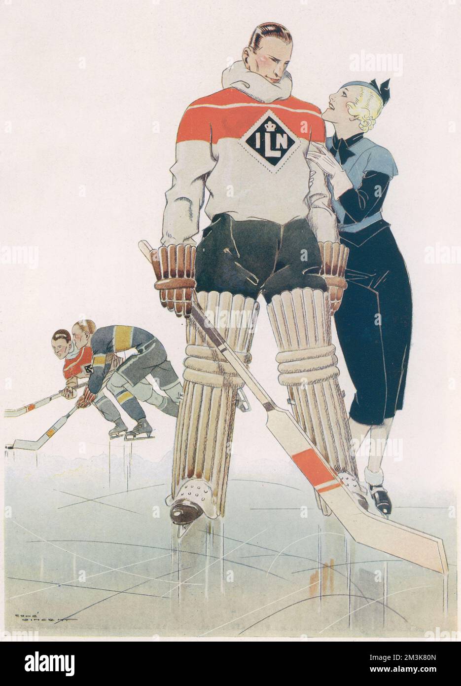 Ice Hockey by Rene Vincent Stock Photo - Alamy