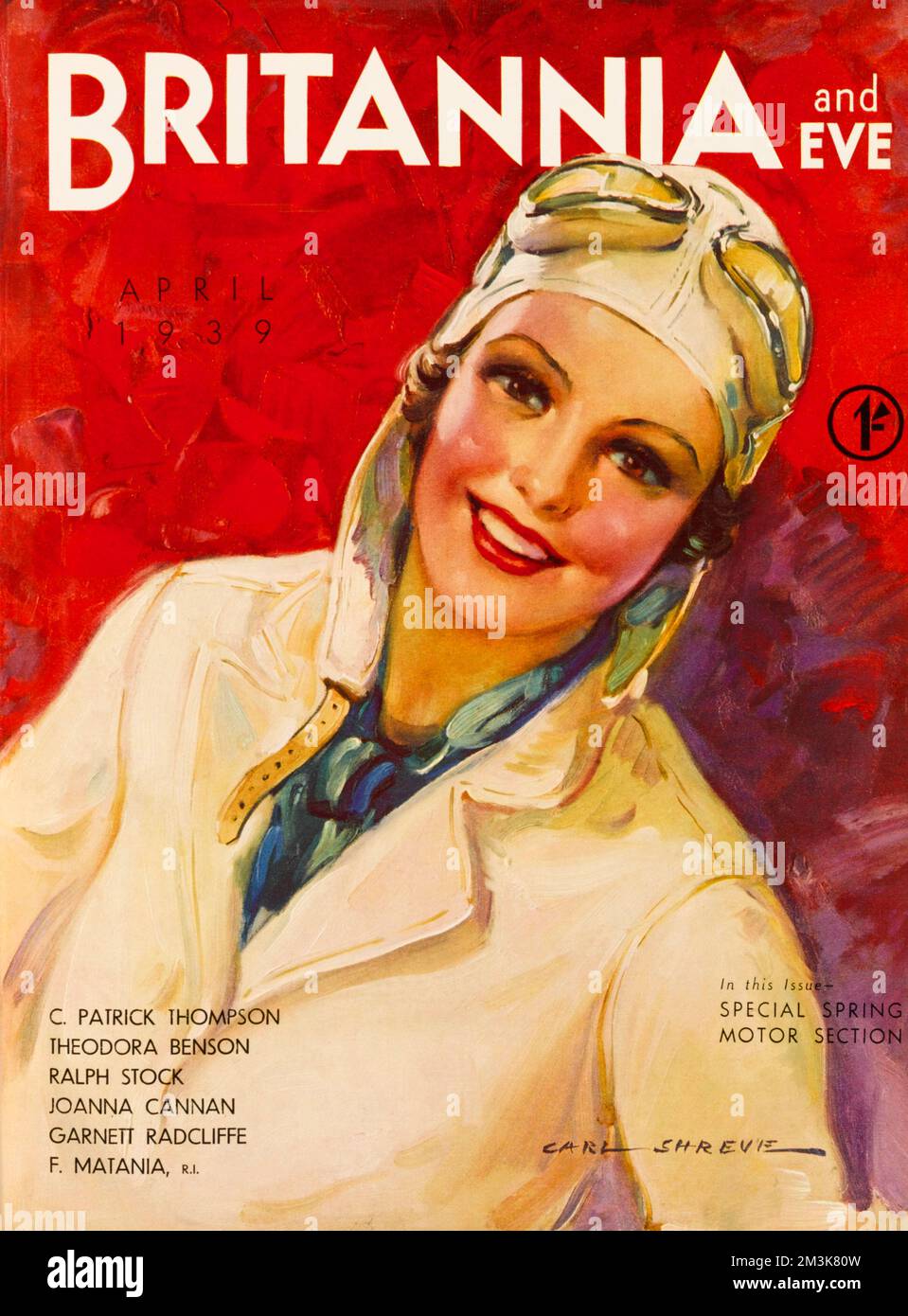 Britannia and Eve cover April 1939 Stock Photo - Alamy