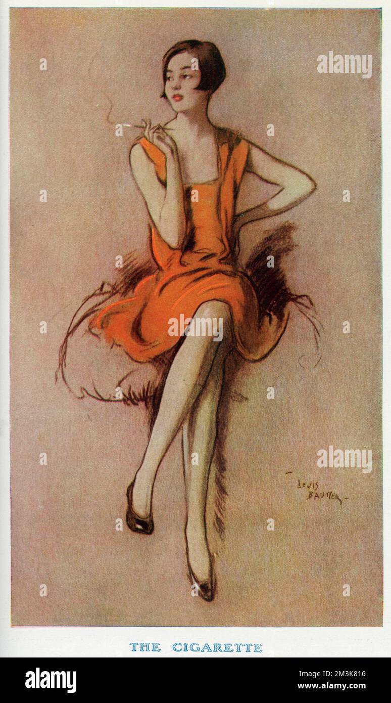 Flappers Smoking Paintings