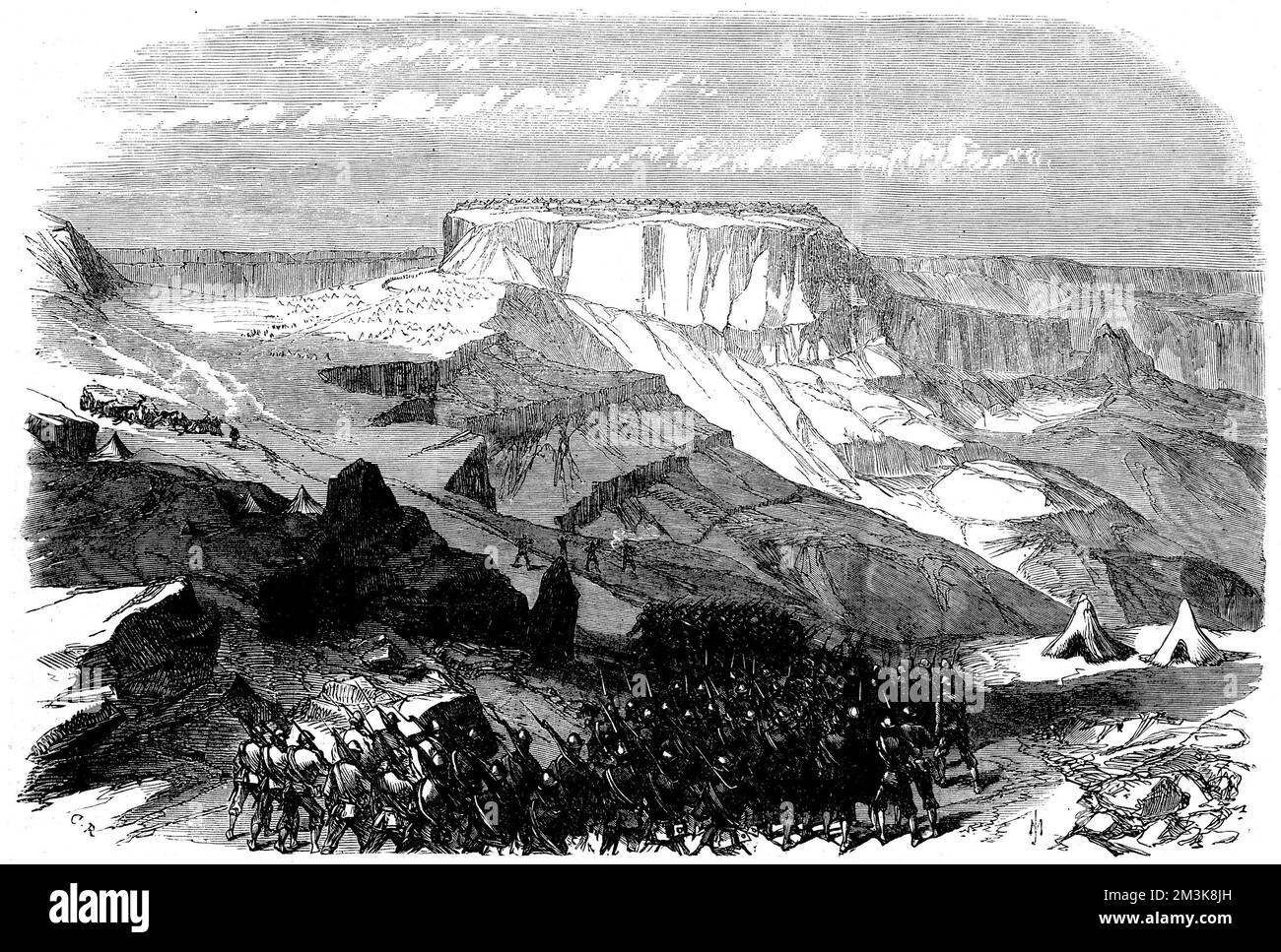 Abyssinian War: The 33rd Foot Advancing upon Magdala Stock Photo - Alamy