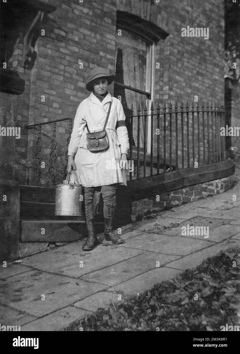 The Milkwoman on Her Rounds Stock Photo - Alamy