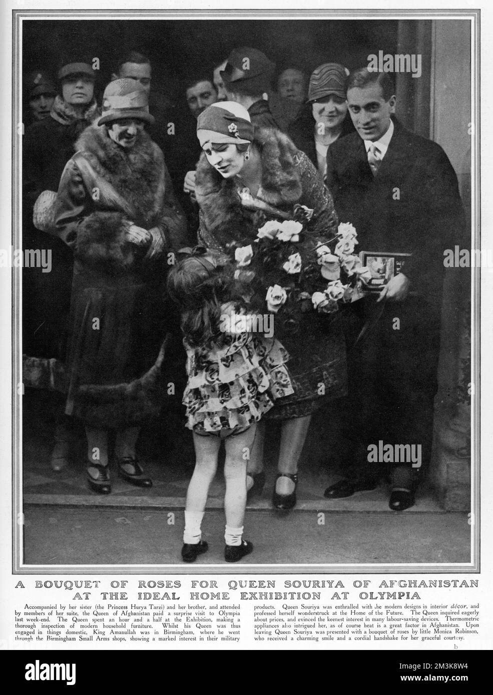 Queen Soraya of Afghanistan in London 1928 Stock Photo - Alamy