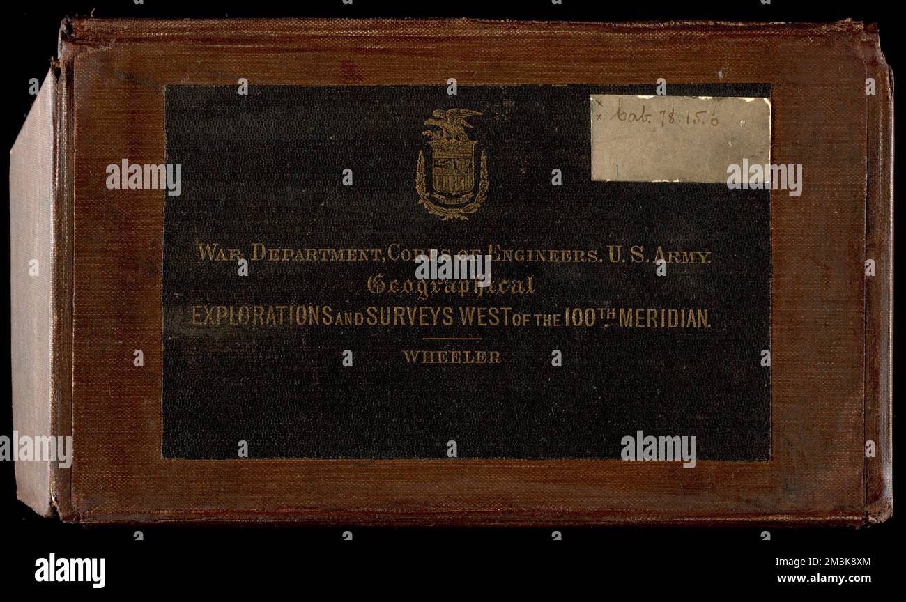 Original drop front box for 50 stereograph set, 'Geographical ...