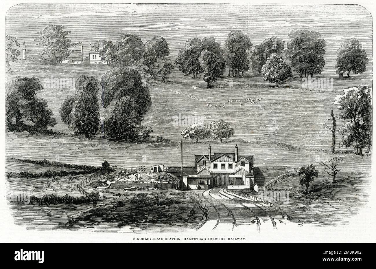 Finchley Road station, on the Hampstead Junction Railway, is ...