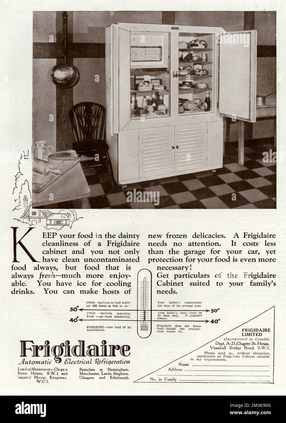 Advertisement 1920s appliance hi-res stock photography and images - Alamy